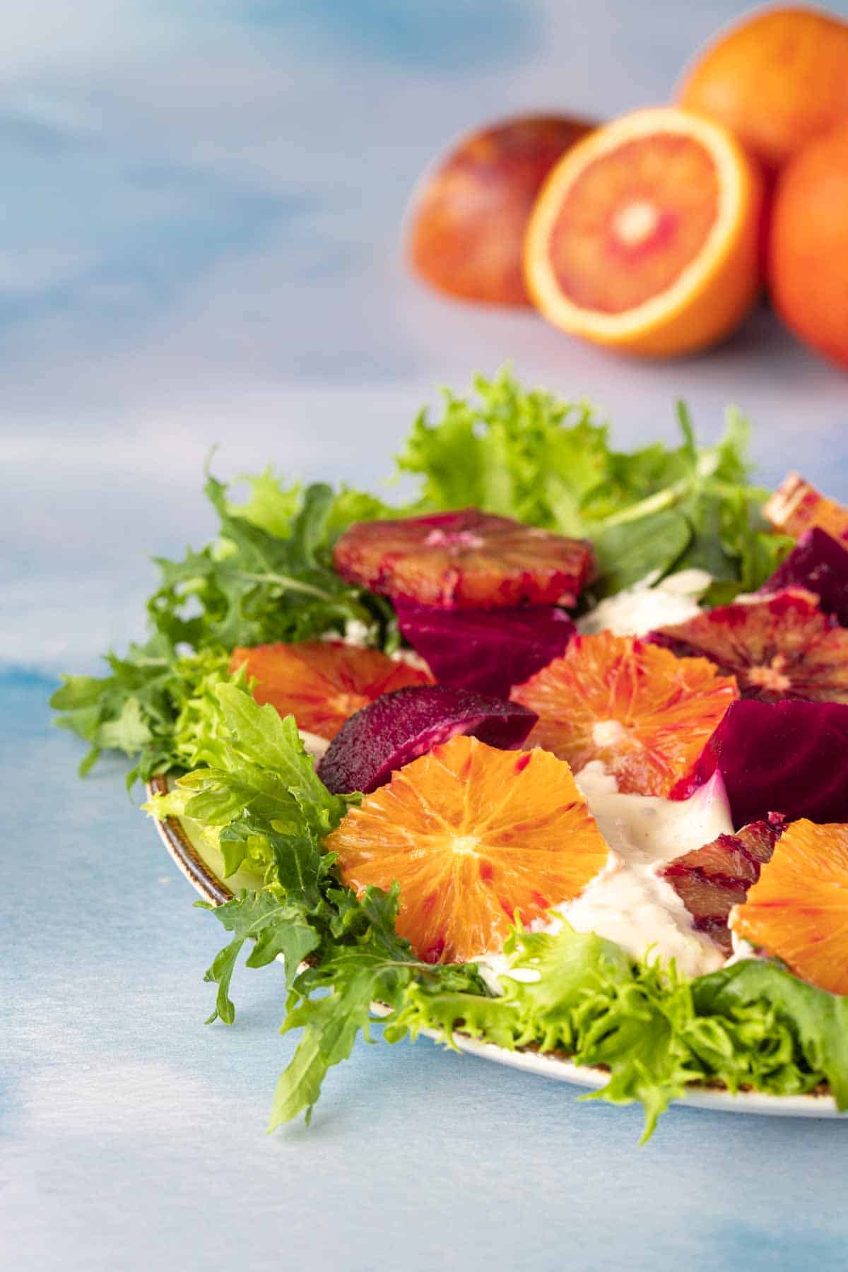 Roasted Beets and Orange Salad with Caesar dressing - Alexa's Cuisine